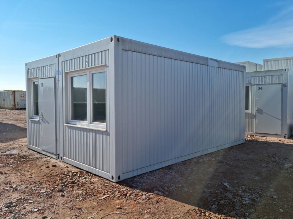 KONTENER BIUROWY MIESZKALNY DUO Z PRYSZNICEM I WC, OPCJA ANEKSU ...